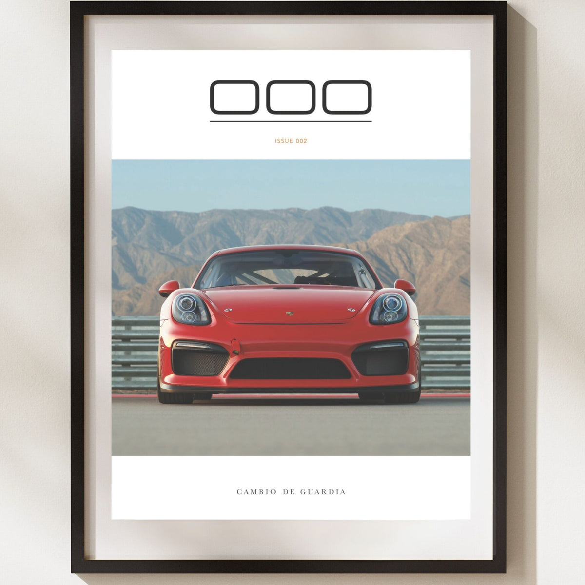 Issue 002 Cover: Cayman GT4 MR – 000 Magazine